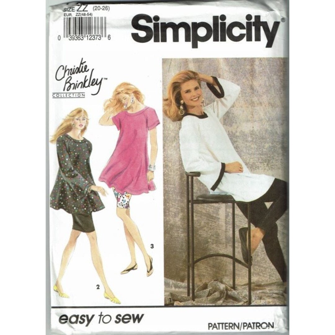 Simplicity Sewing Pattern 7772 Leggings Bicycle Shorts Skirt Shirt ...