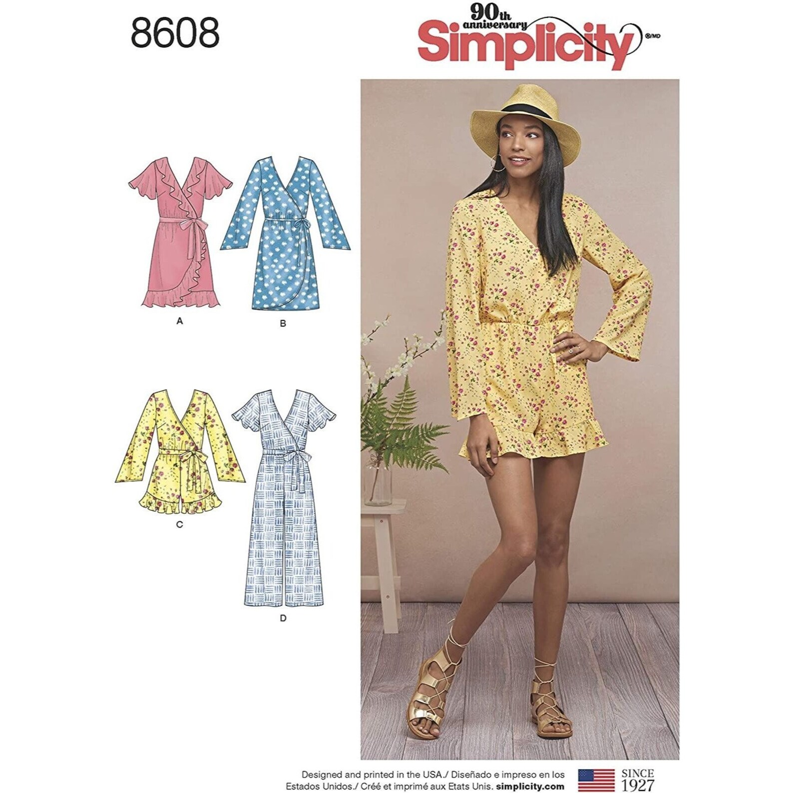 Simplicity Sewing Pattern 8608 Misses Jumpsuit Dress Size - Etsy