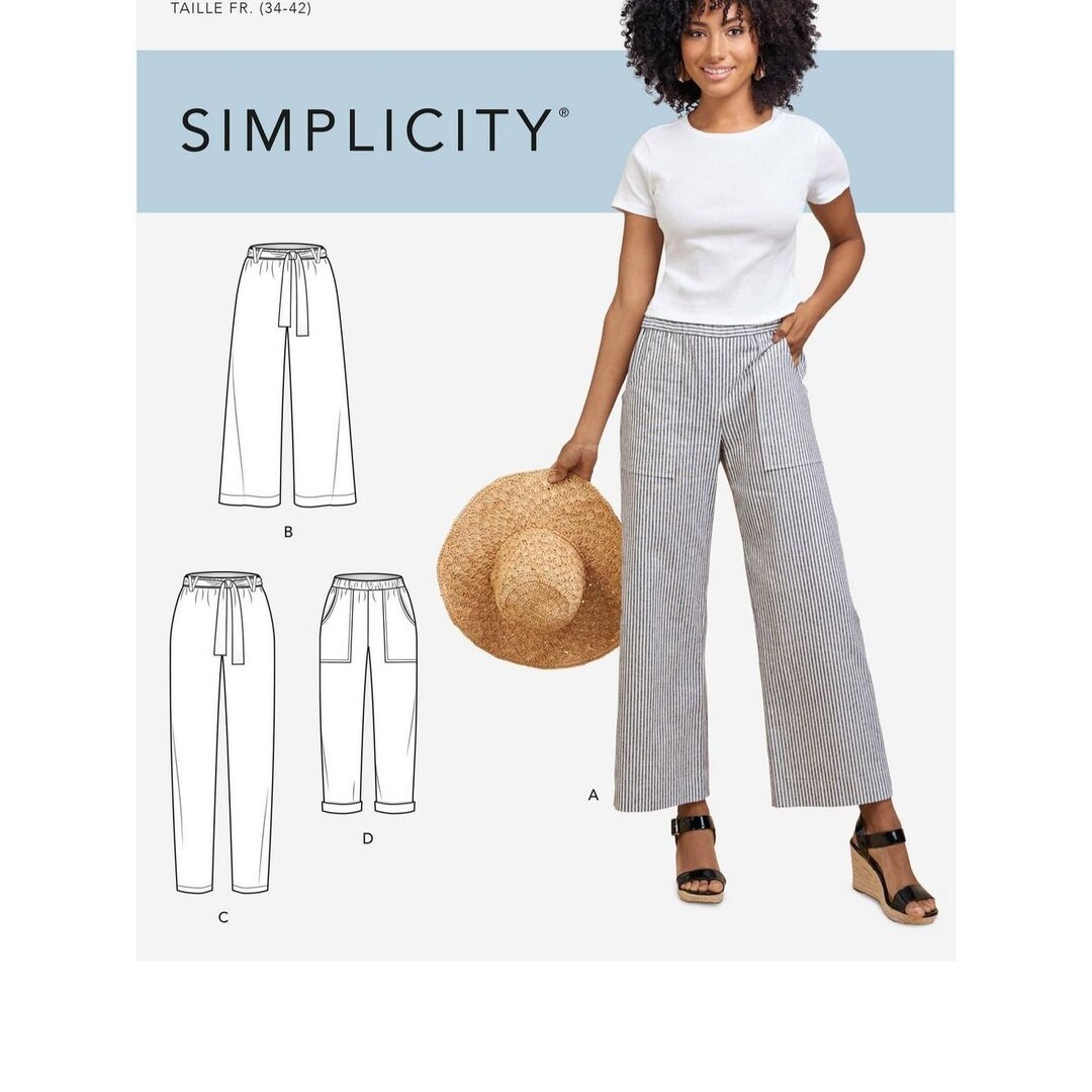 Simplicity Sewing Pattern S8841 Pull on Pants Culottes Misses Size 14 ...