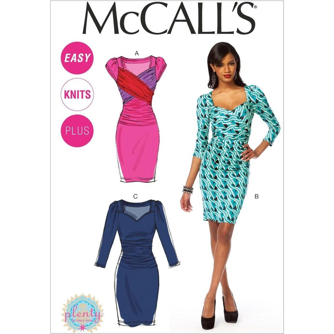 Mccalls Sewing Pattern 6801 Dress Misses Size 18-24 - Etsy