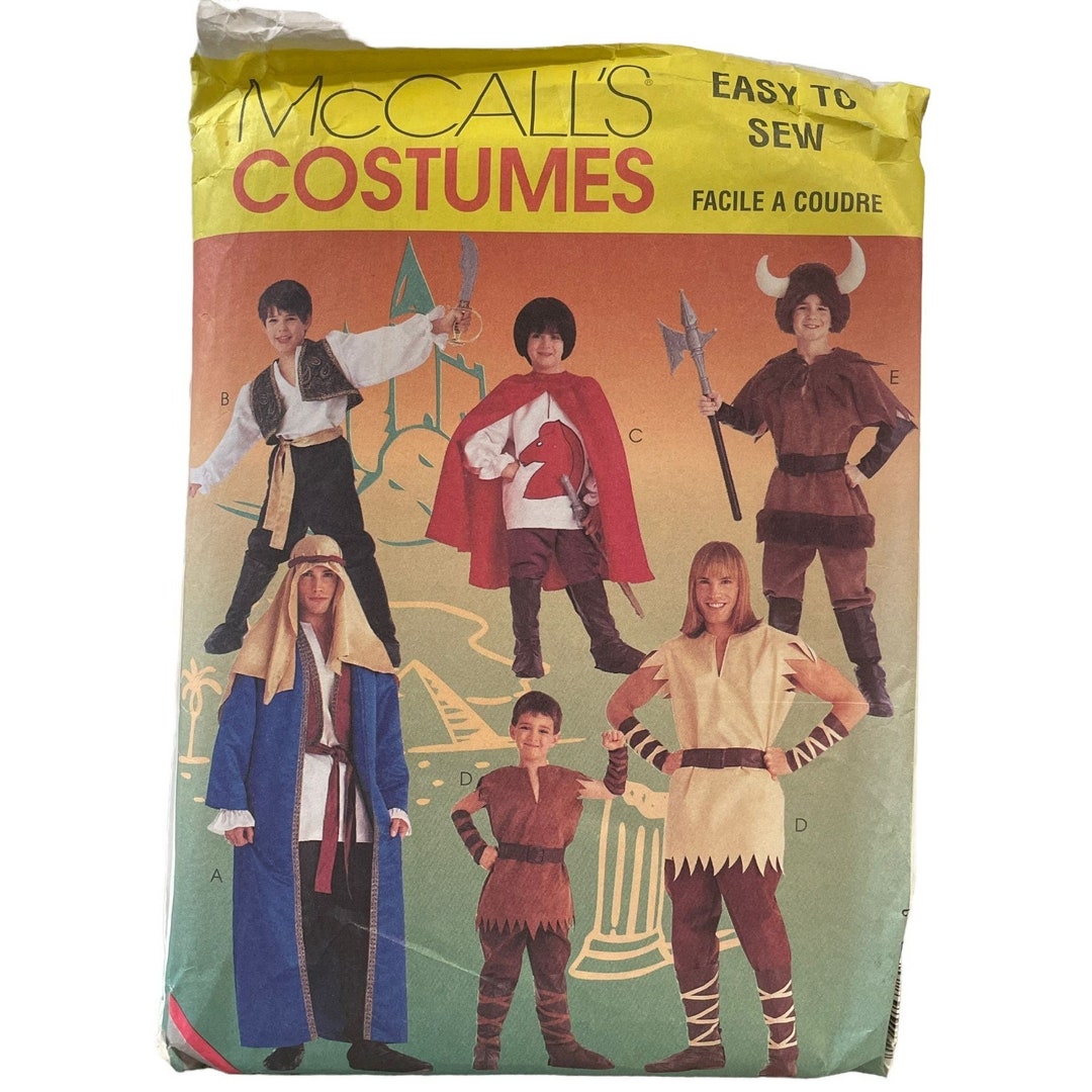 Mccalls Sewing Pattern 8951 Costume Viking Gladiator Knight Sash Size ...