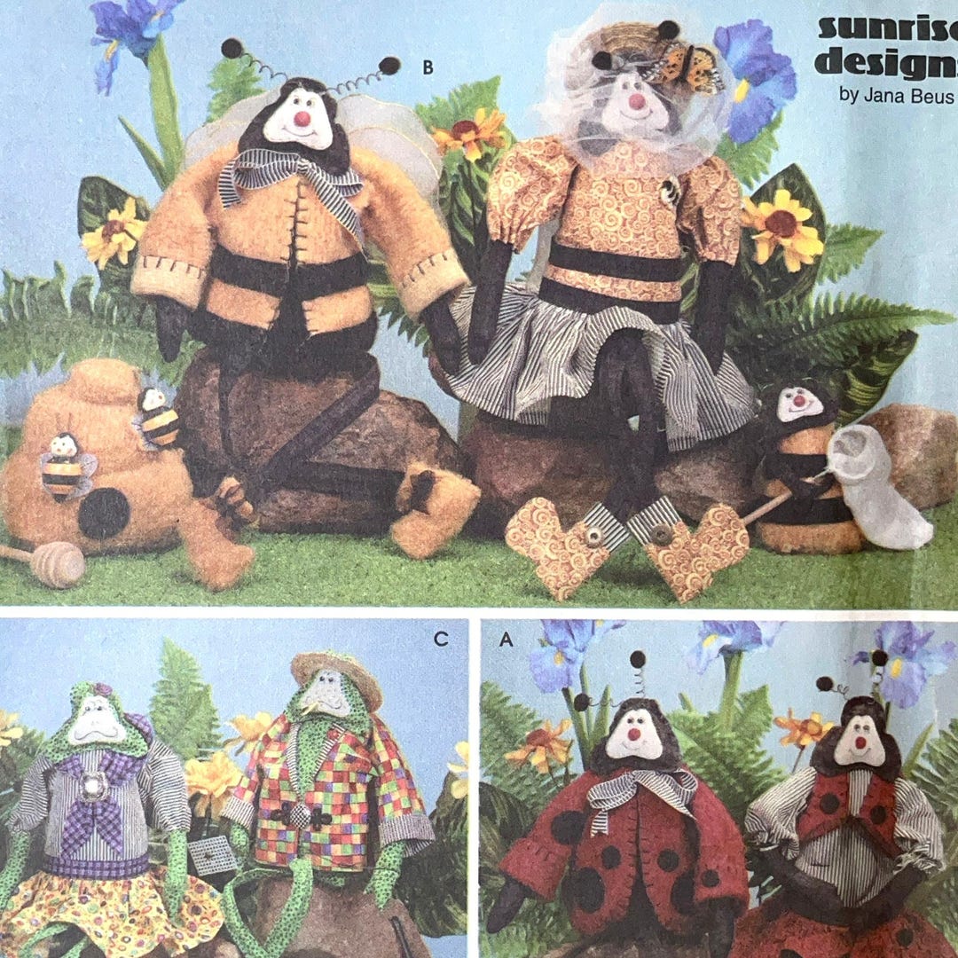 Simplicity Crafts Garden Friends & Clothes Sewing Pattern 9257 Jana ...
