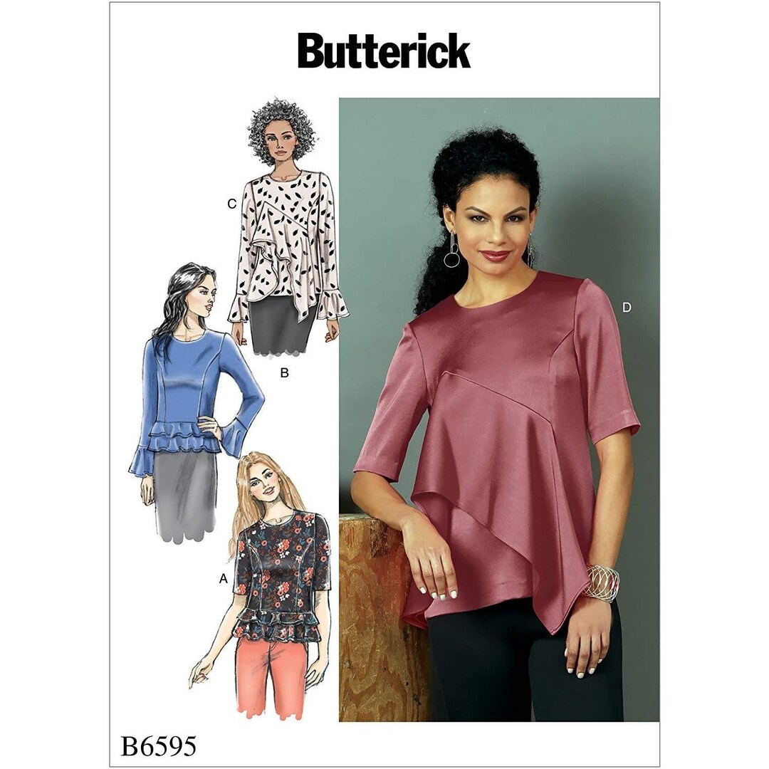 Butterick Sewing Pattern 6595 Women's Ruffle Blouse Size 6-14 - Etsy