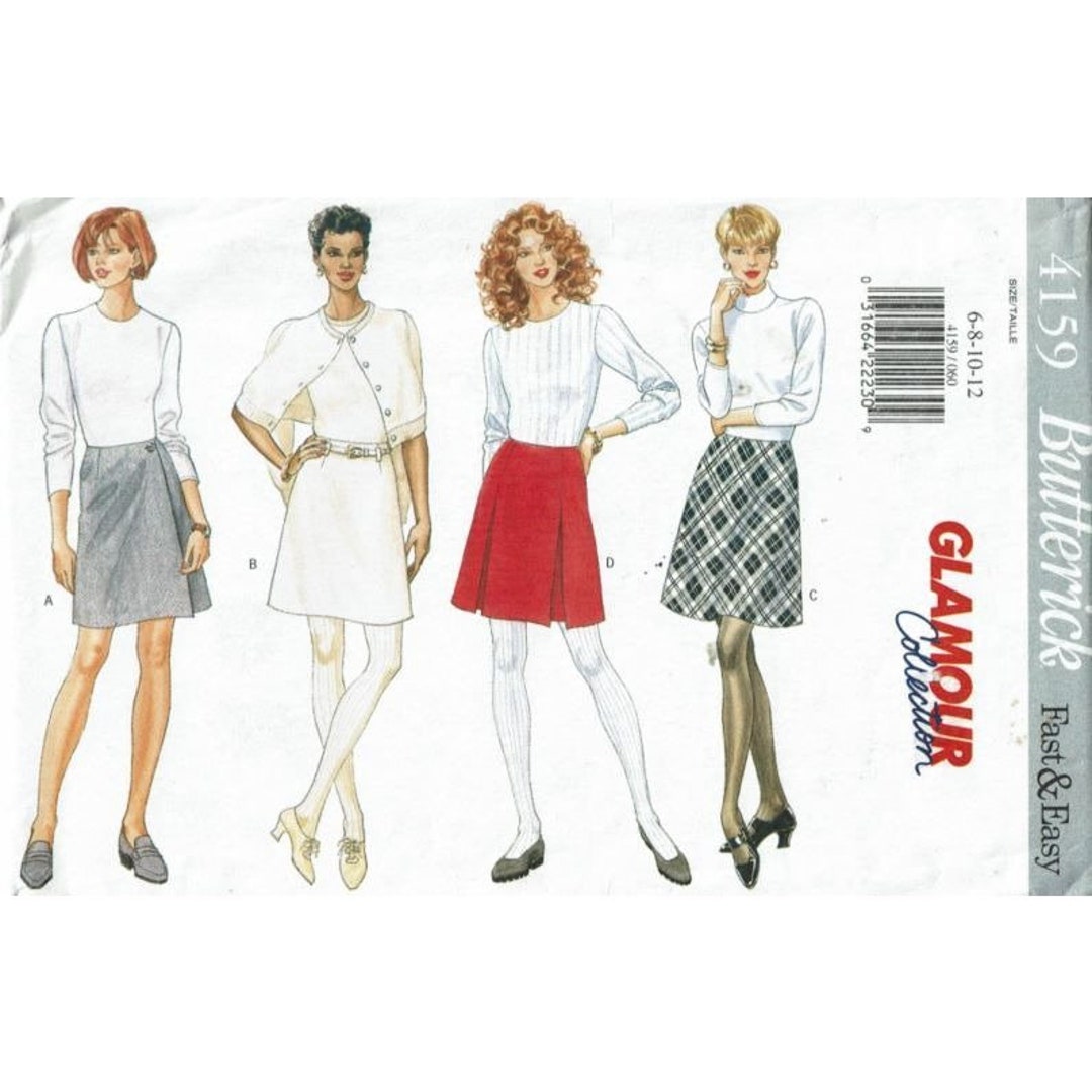 Butterick Sewing Pattern 4159 Skirt Misses Size 6-12 - Etsy