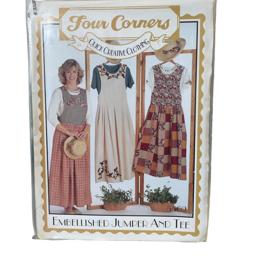 Four Corners Embellished Jumper & Tee Sewing Pattern Sizes XS-XL - Etsy