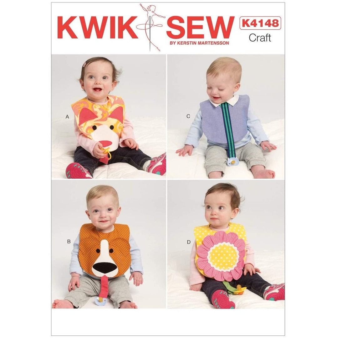 Kwik Sew Sewing Pattern 4148 Bibs Baby Toddler Child - Etsy