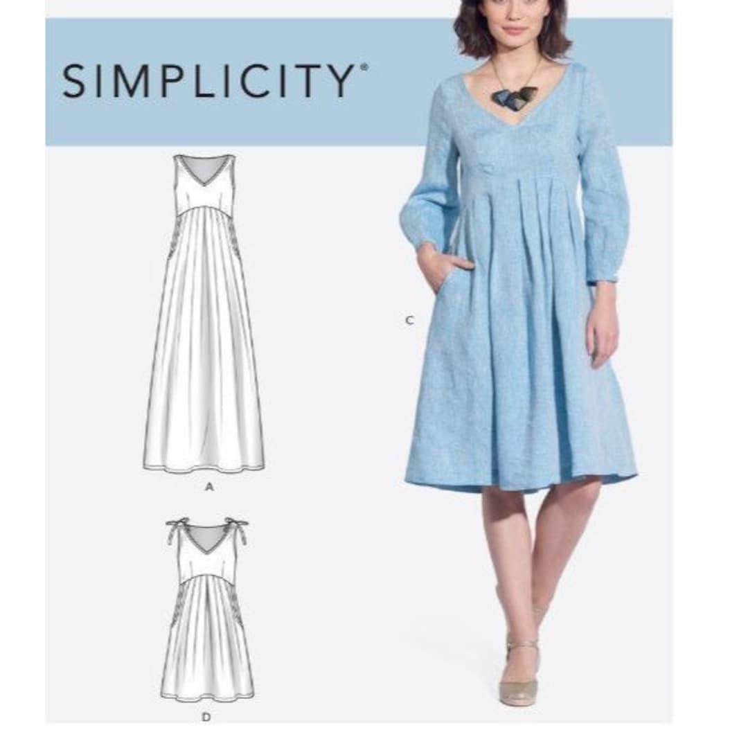 Simplicity Sewing Pattern 8910 10183 Misses Dress Size 6-14 - Etsy