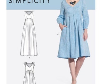 Misses Dress Simplicity Sewing Pattern S8910 - Etsy