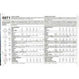 Simplicity Sewing Pattern 5871 Costumes Policeman Fireman Engineer ...