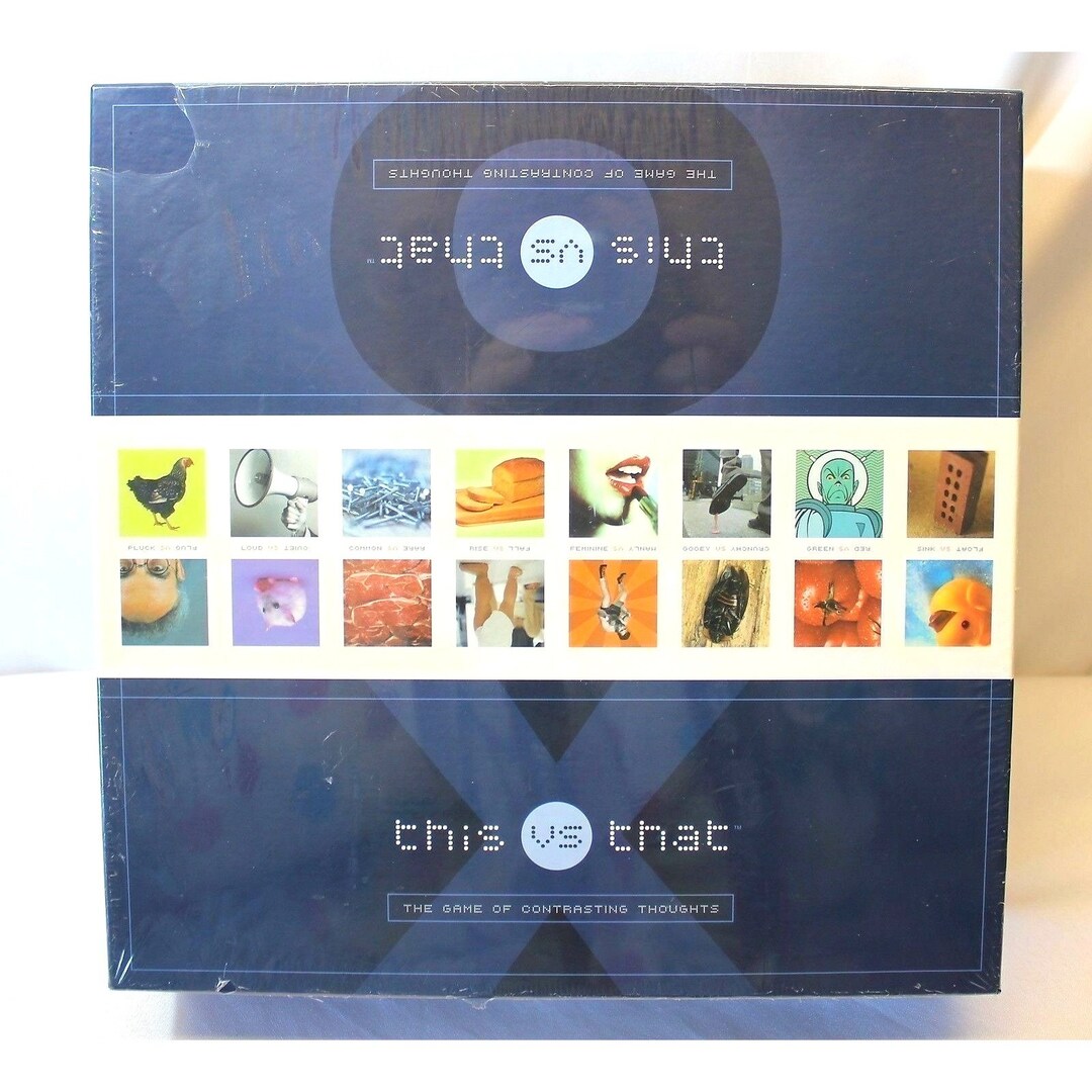 This Vs That Board Game of Contrasting Thoughts Sealed 2003 - Etsy