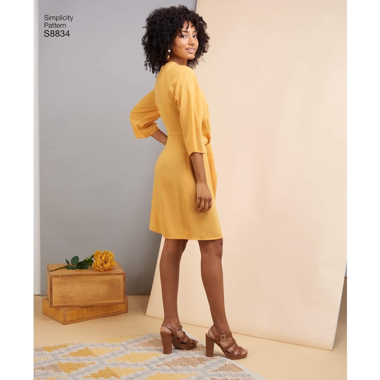 Simplicity Sewing Pattern 8834 Tie Front Dress Misses Size 4-12 - Etsy