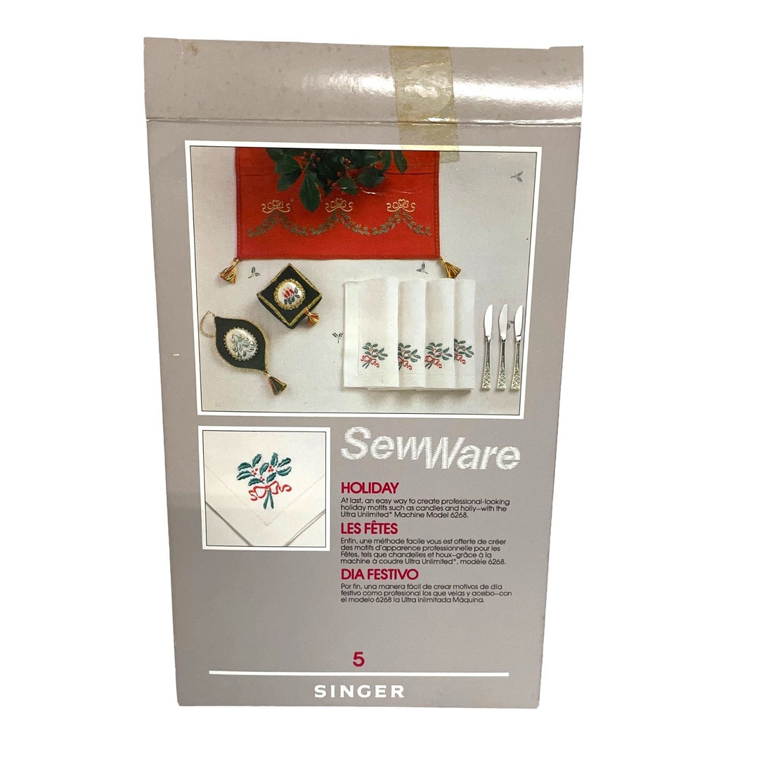 Sew Ware Singer 6268 Embroidery Software Christmas Holiday Motifs ...