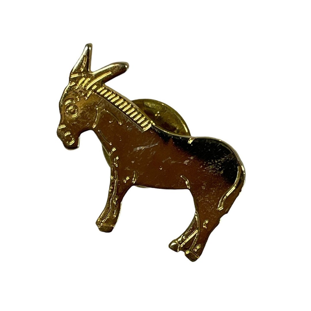 Donkey Jackal Mule Stubborn Lapel Pin Tie Tac Souvenir Vintage - Etsy