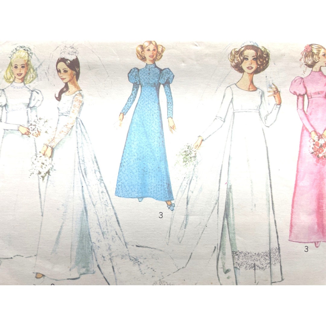 Simplicity Sewing Pattern 8575 Dress Gown Bridal Bridesmaid Misses Size ...