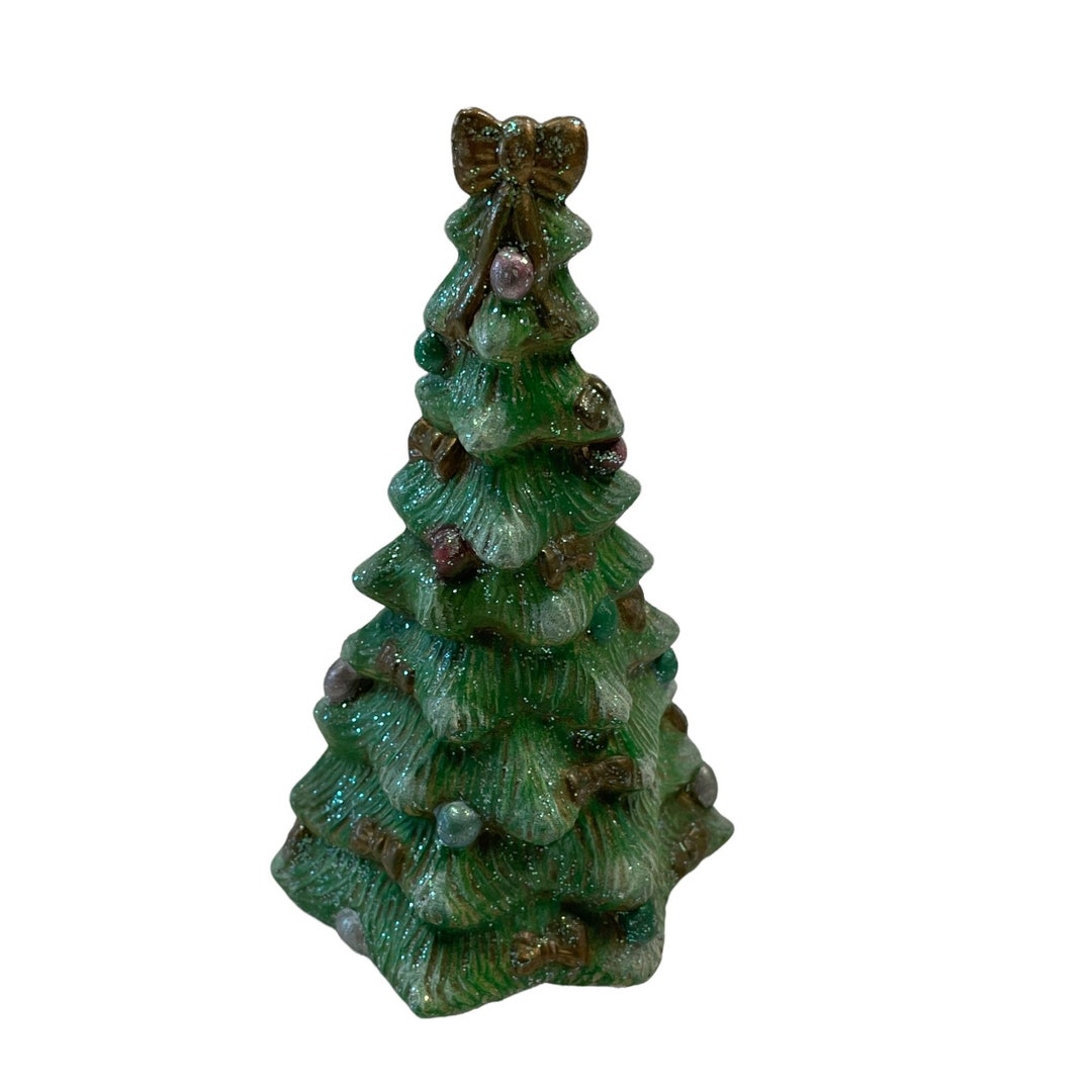 Ceramic Christmas Tree No Lights Village Accessory 7 Handmade - Etsy