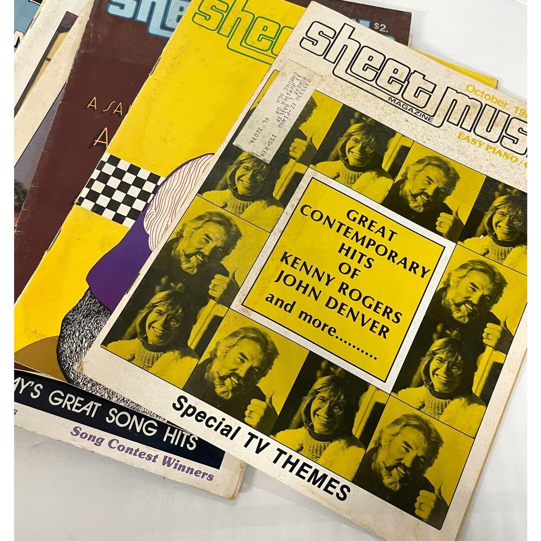 Vintage Piano Sheet Music Magazines Lot of 28 - Etsy