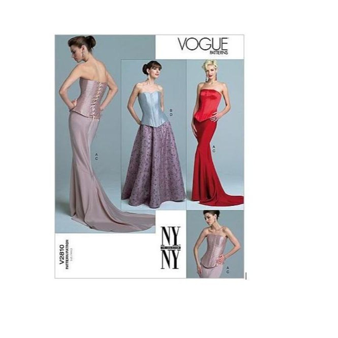 Vogue Sewing Pattern 2810 Dress Top Skirt Misses Size 18-22 NY ...