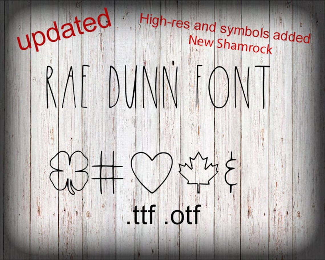 Rae Dunn Inspired Font Etsy