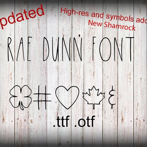 RAE DUNN Font SVG Rae Dunn Svg Alphabet Svg Font Svg - Etsy