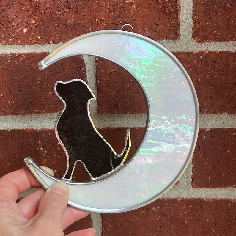 Man's Best Friend Dog Crescent Moon - Etsy
