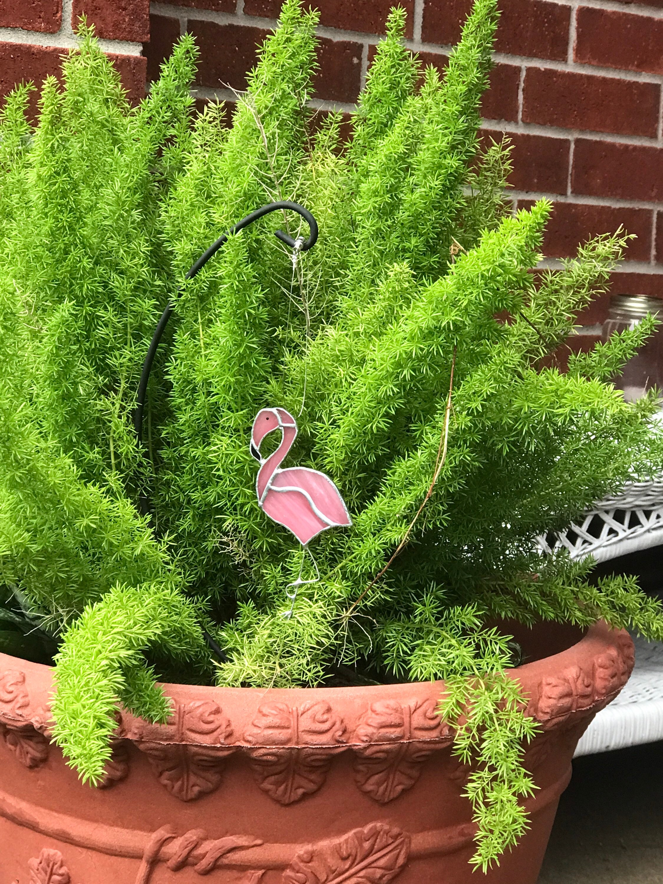 Pink Flamingo Rear View Mirror Ornament - Etsy UK
