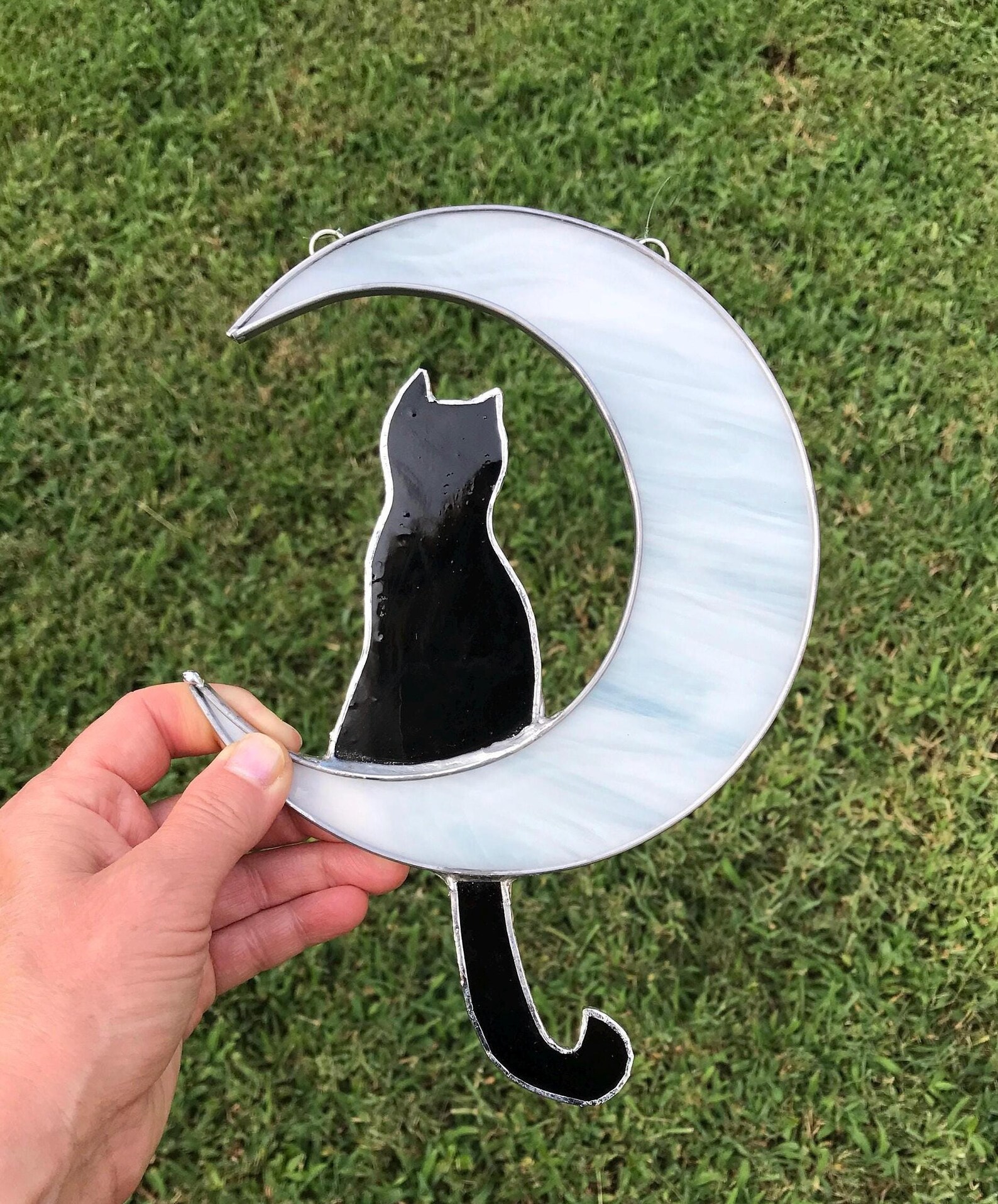 Cat Crescent Moon - Etsy