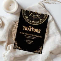 The Traitors Murder Letter Template | Editable Canva PDF | A4 & US ...