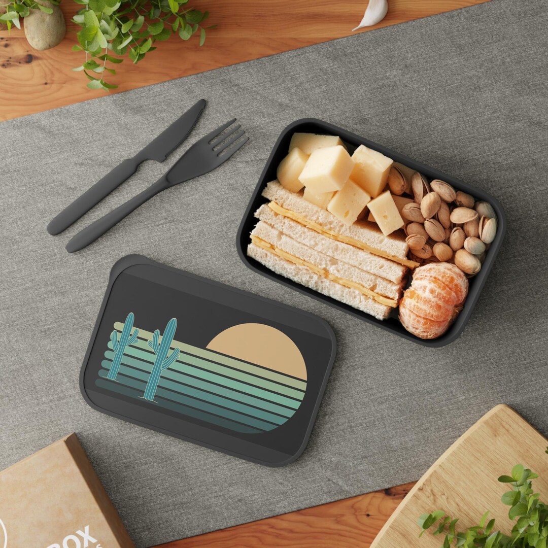 Cactus Bento Box: Desert Sunset Eco-friendly Lunch Container - Etsy