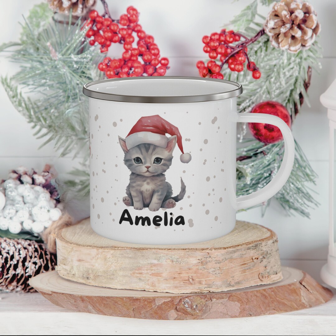Cute Personalized Kids Christmas Camping Mug Hot Cocoa Cup - Etsy