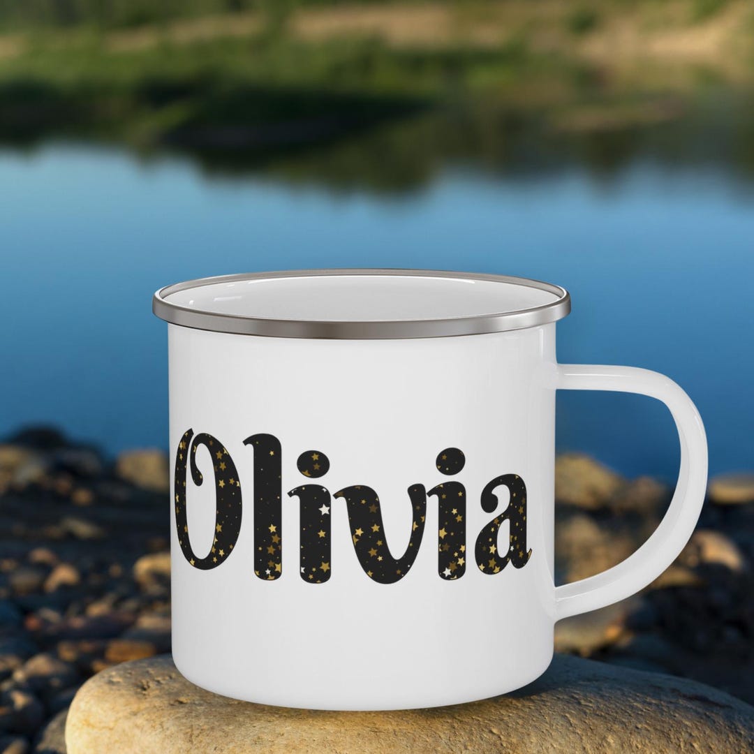 Personalized Name Coffee Cup, Custom Name Travel Mug, Camping Gift ...