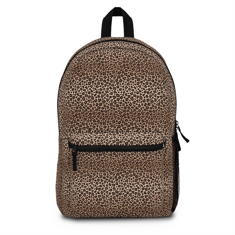 Leopard Print Backpack - Etsy UK