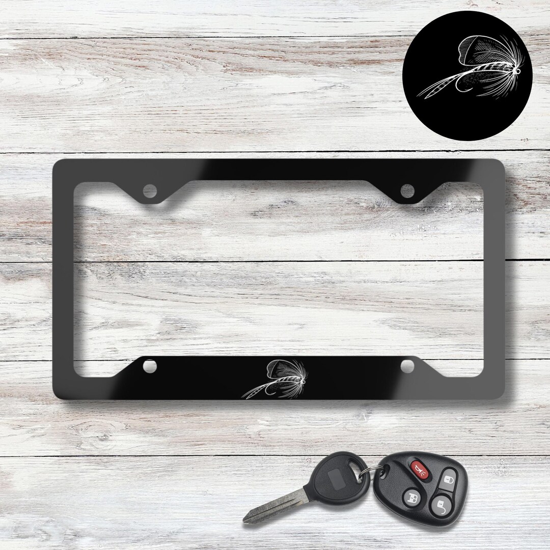 Fly Fishing License Plate Frame | Fishing Gift for Men - Etsy