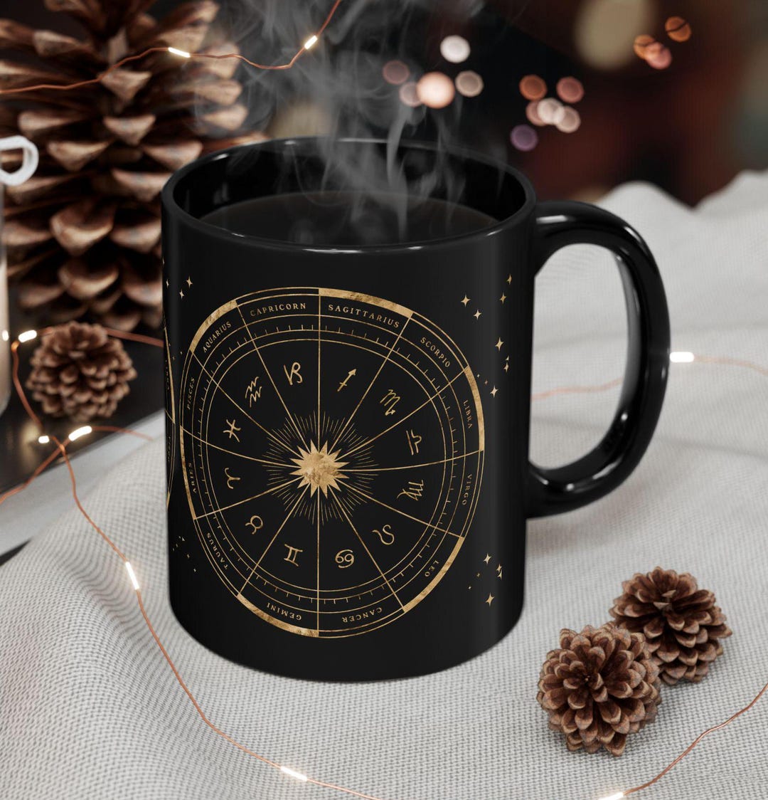 Zodiac Sign Coffee Mug: Celestial Astrology Gift - Etsy