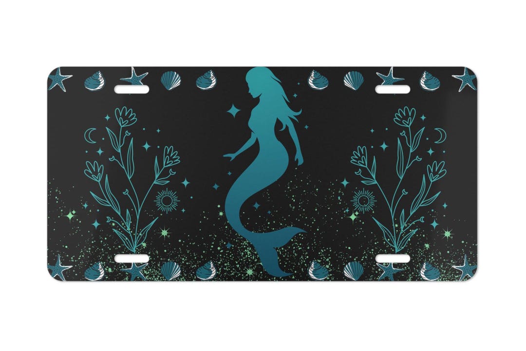 Sea Witch Car Tag, Ocean Mystic Auto Plate, Magical Nautical License ...