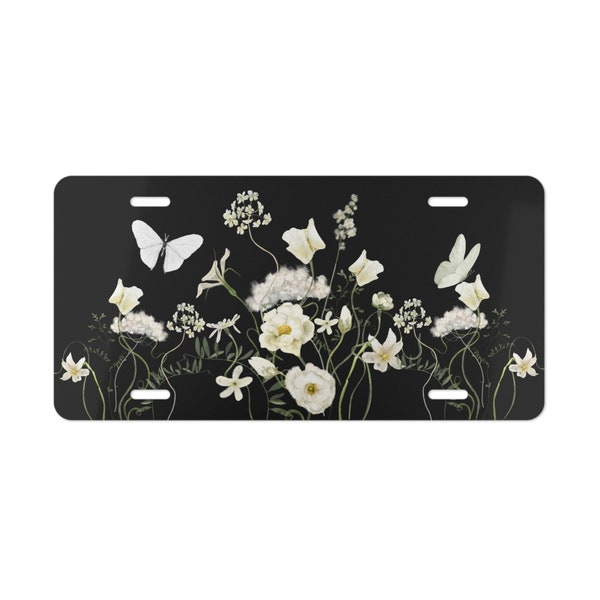 Car License Plate Flowers - Etsy