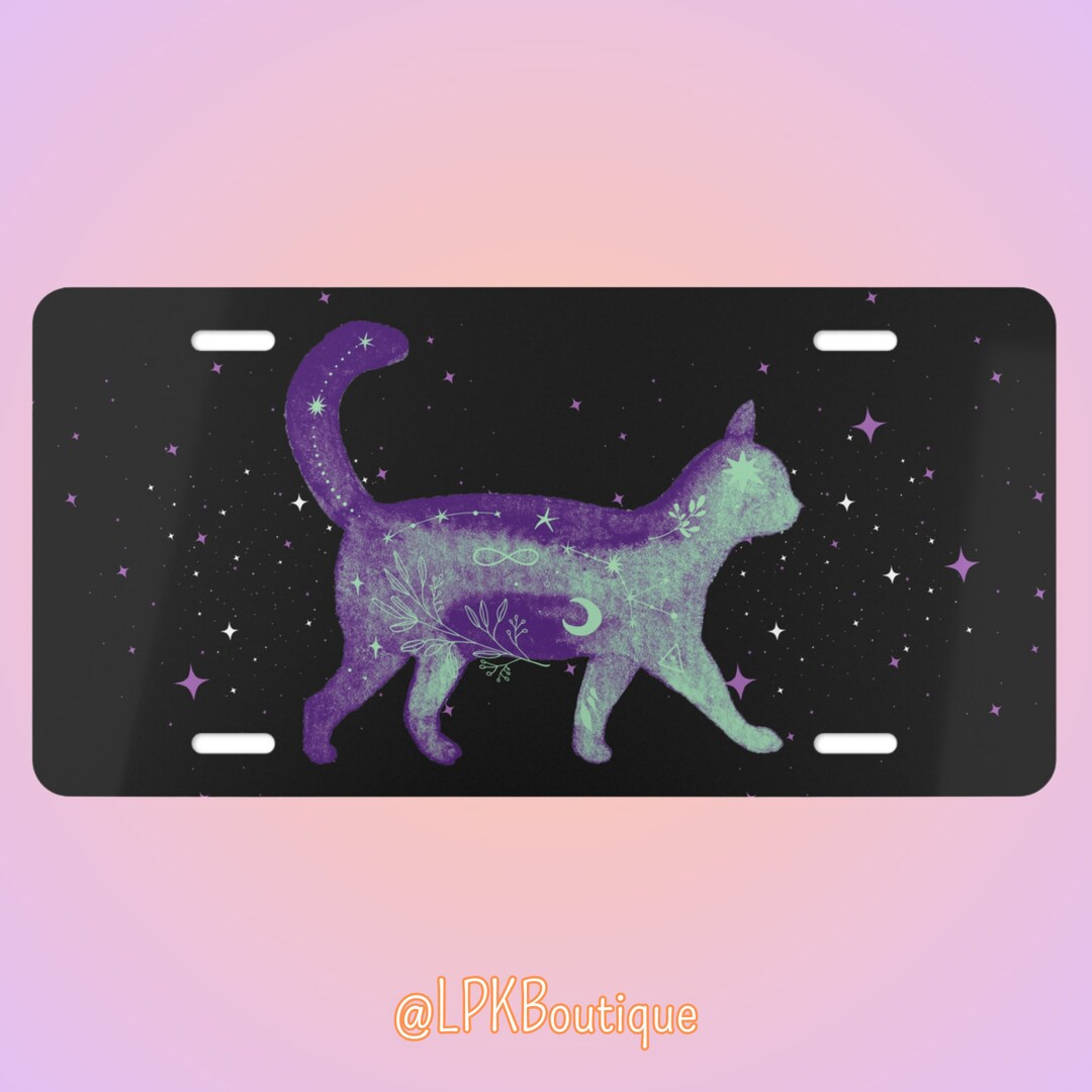 Celestial Spirit Animal License Plate Divine Protection Car Tag Dark ...