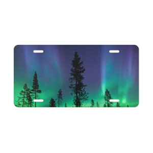 Aurora Borealis License Plate: Northern Lights Car Tag - Etsy