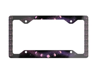 Mystic Dragon Car Metal License Plate Frame, Celestial Dragon Moon ...