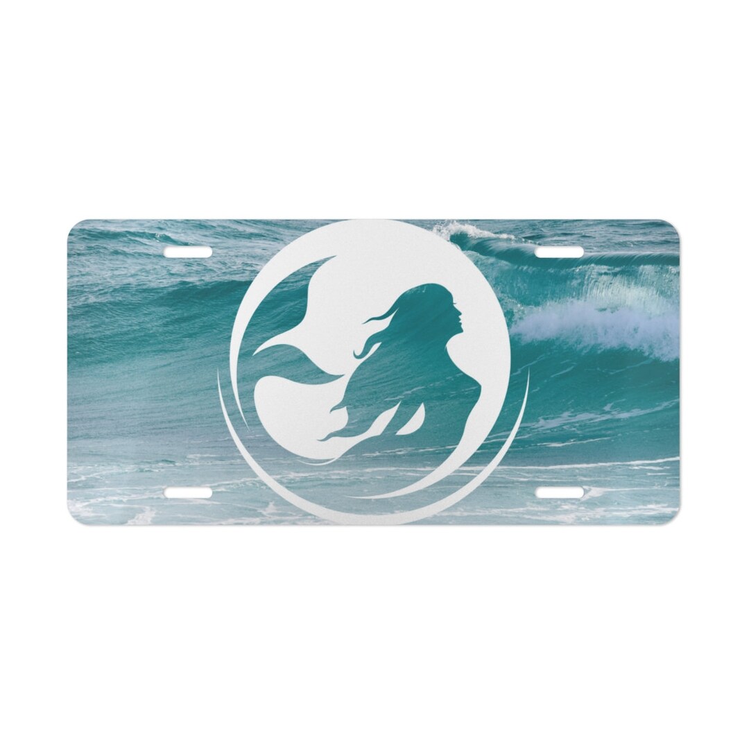 Mermaid License Plate, Salt Life Custom Vanity Car Tag, Gift for New ...