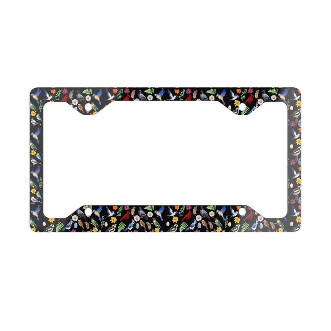 Cottagecore Birds License Plate Frame Nature Inspired Car Tag Holder ...