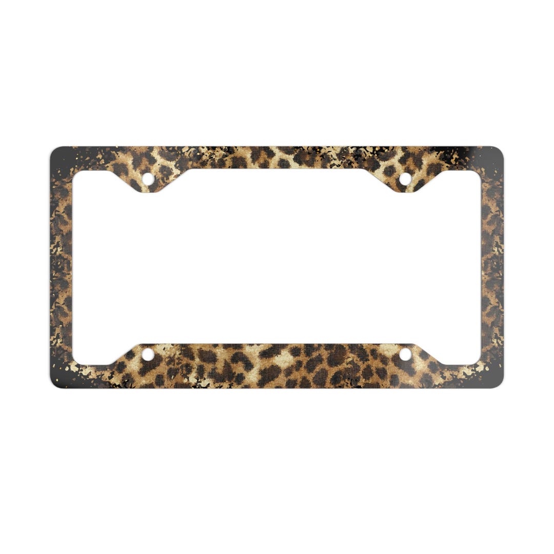 Animal Print License Plate Frame, Customizable Car Accessory, Gift for ...