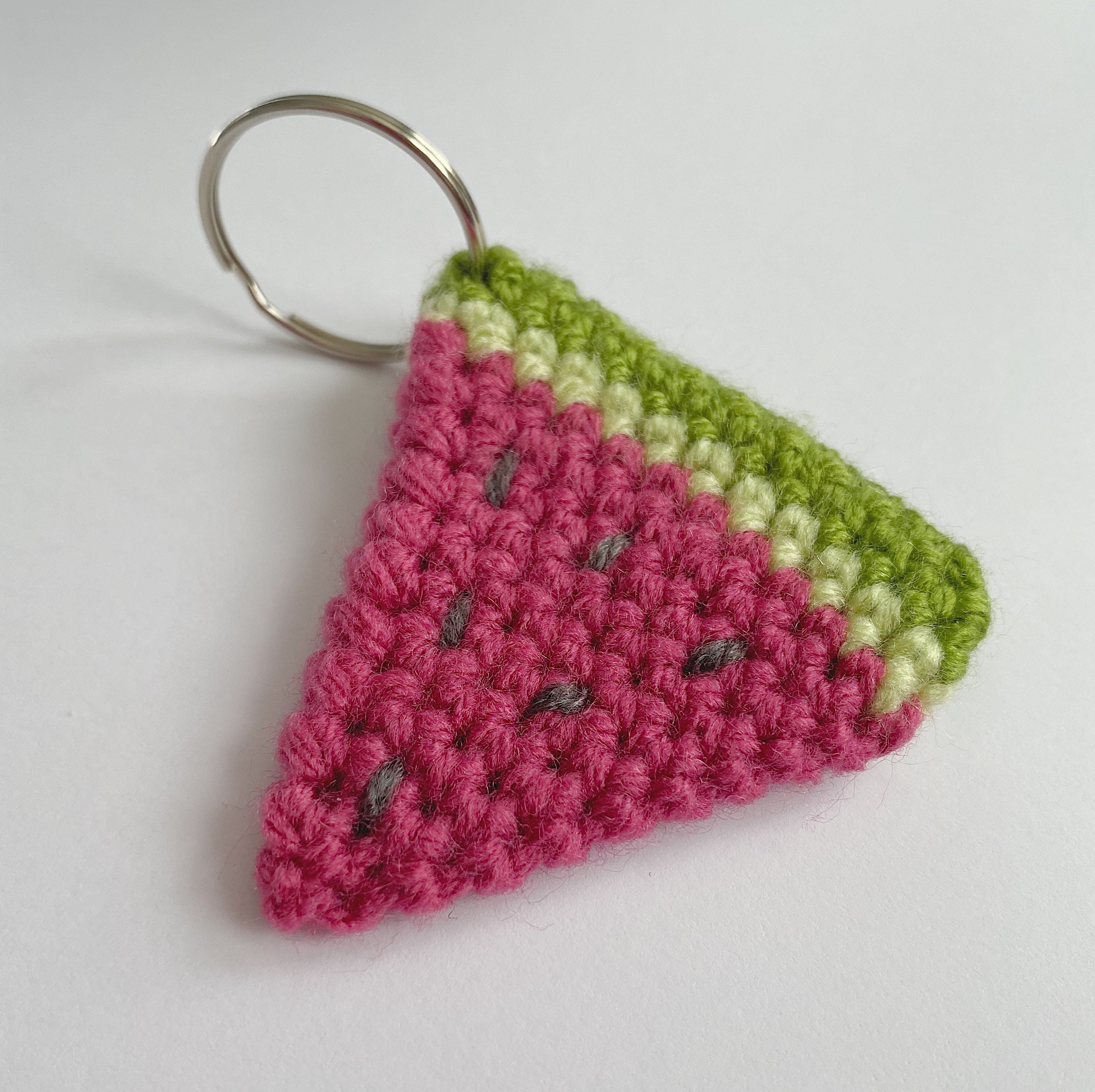 Bright Watermelon Keyring - Etsy
