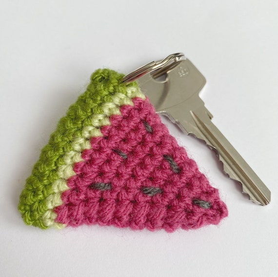 Bright Watermelon Keyring | Etsy