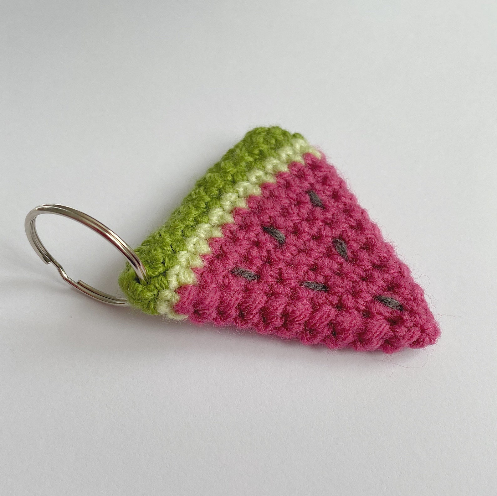 Bright Watermelon Keyring - Etsy