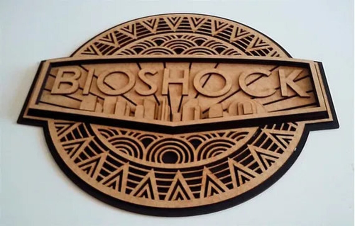 Bioshock Decorative Signs Multilayer MDF Wall Art Hanging | Etsy