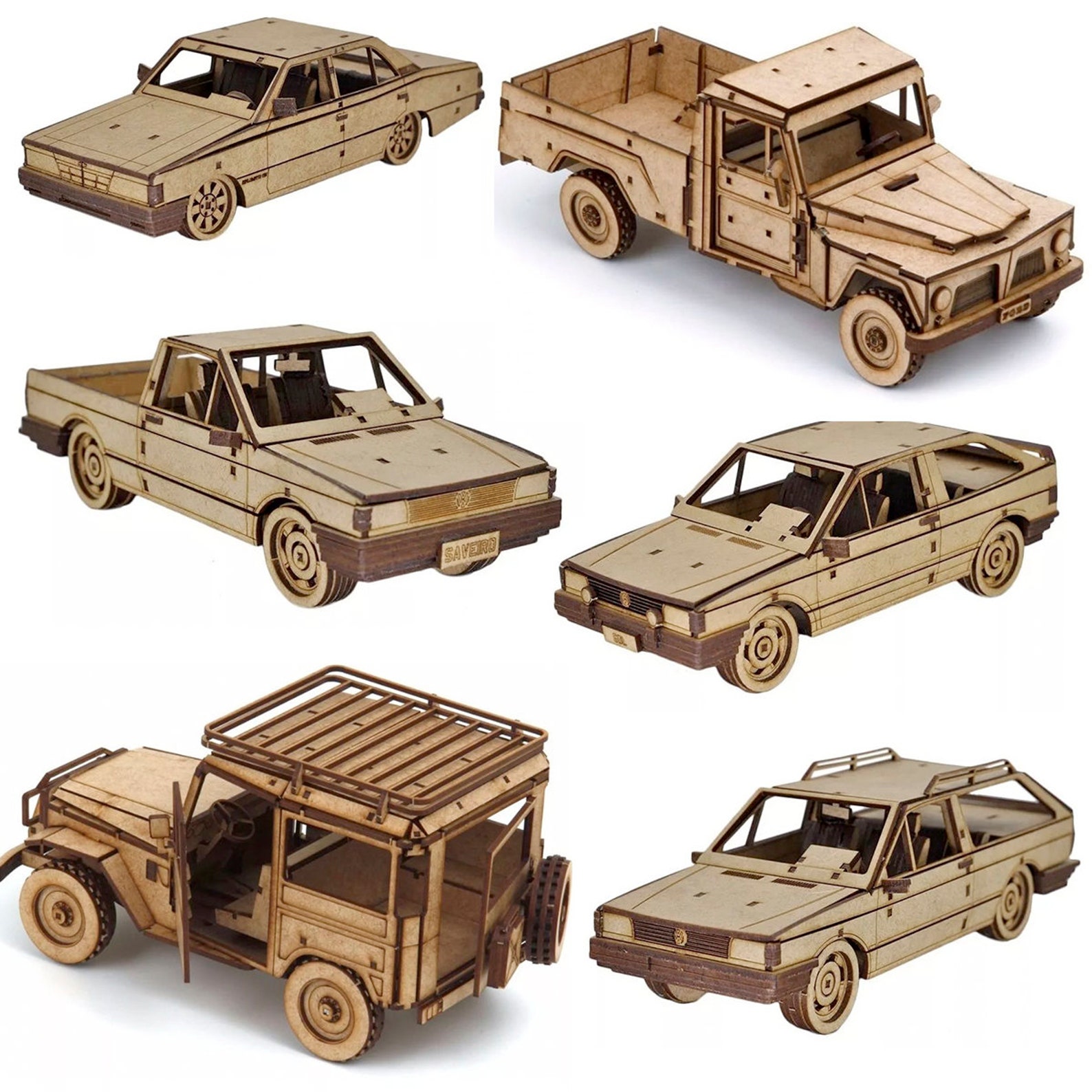 55 Pieces 3D Puzzle CNC Vector Plans Dxf for Laser Cutting | Etsy