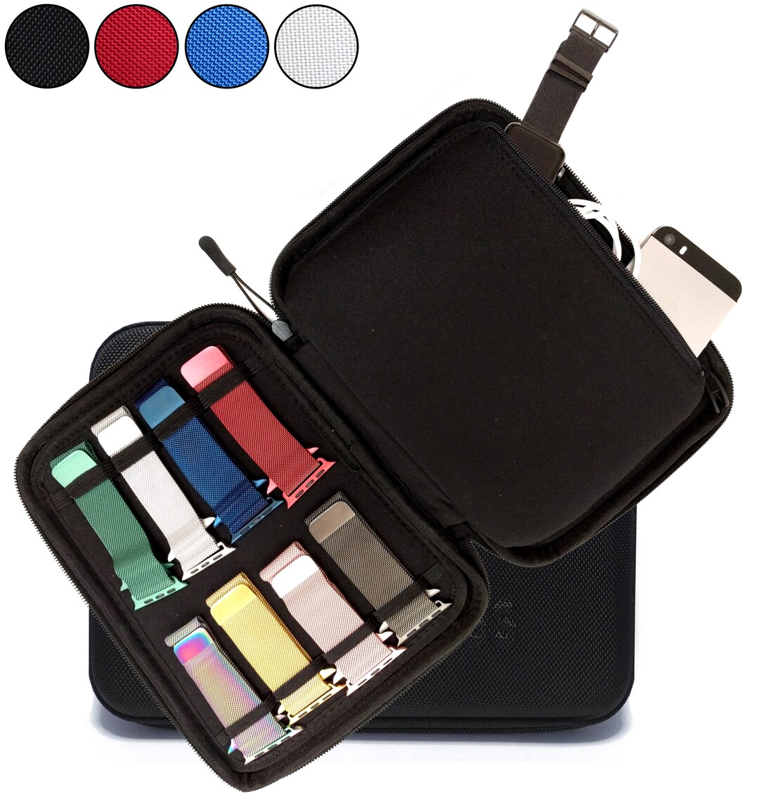 Smart Watch Bands Travel Carrying Case/folder, Organizer for Apple ...