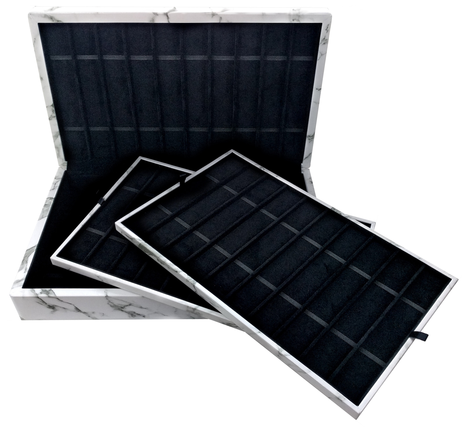 Luxury Storage Case for Apple Watch Bands multi-tray, Marble ...