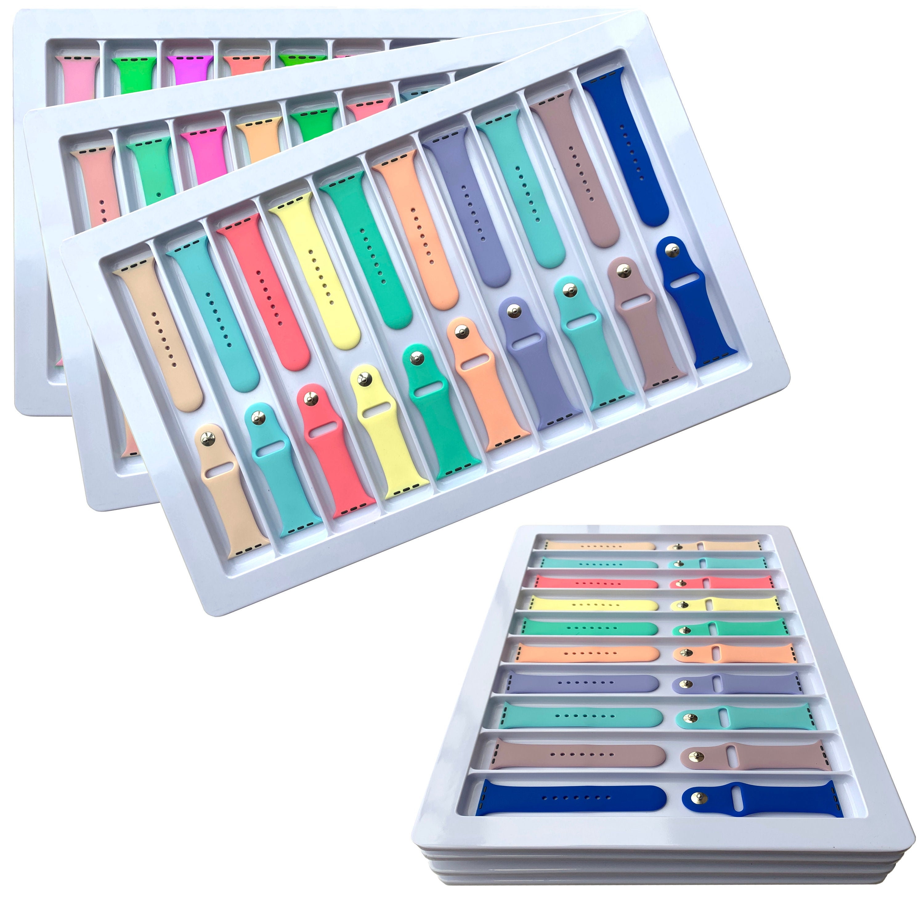 Stackable Storage Case for Apple Watch Bands stores 10 - Etsy UK