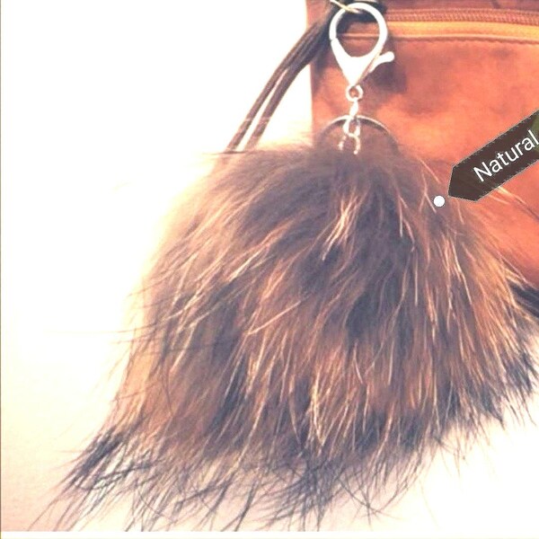 Fur Ball Keychain - Etsy
